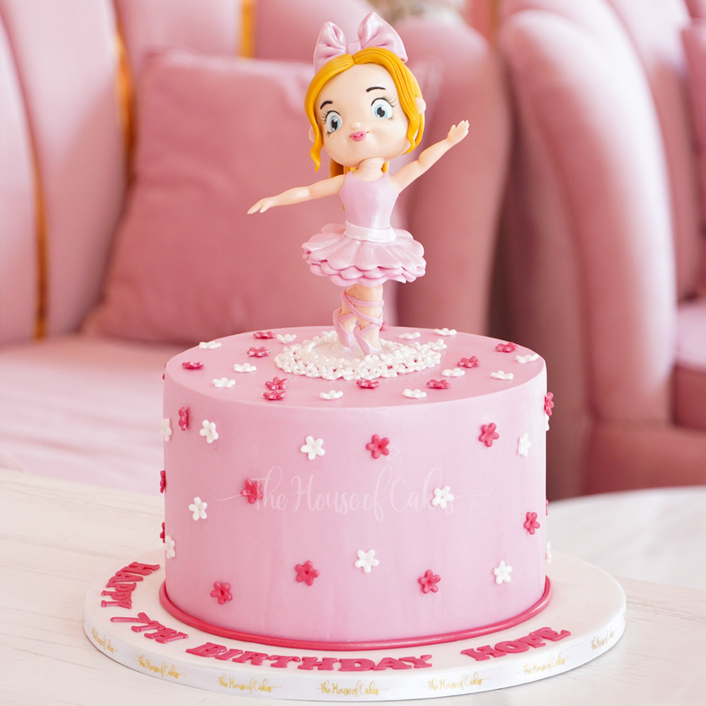 Ballerina dancer theme cake