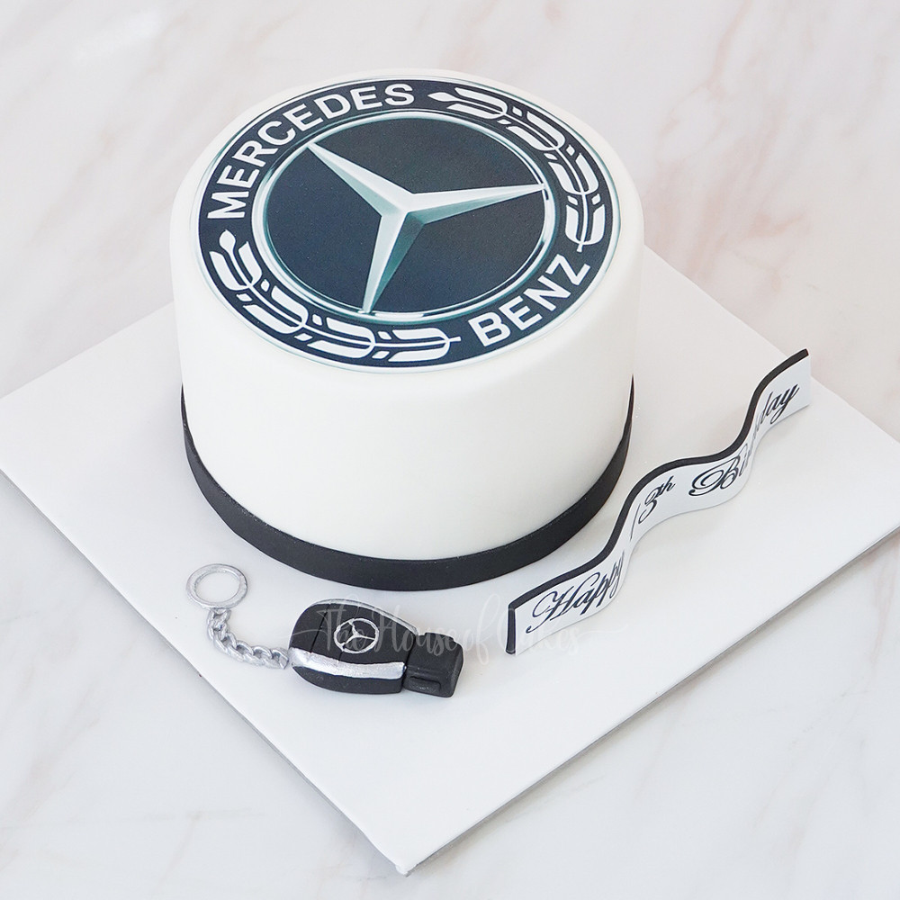 Mercedes logo cake