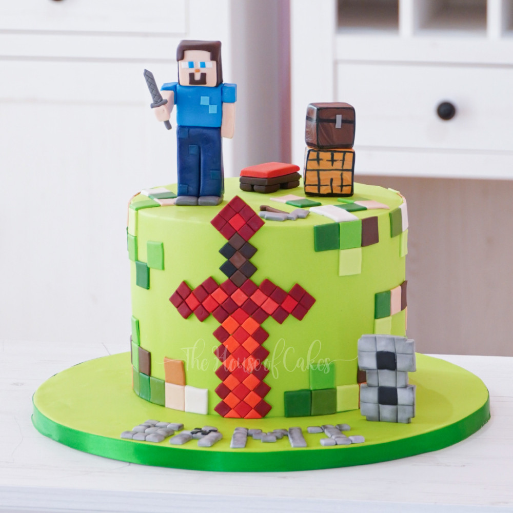 Unique Minecraft Cakes for Birthday Celebrations in Dubai