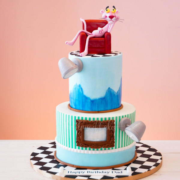 Pink panther cake