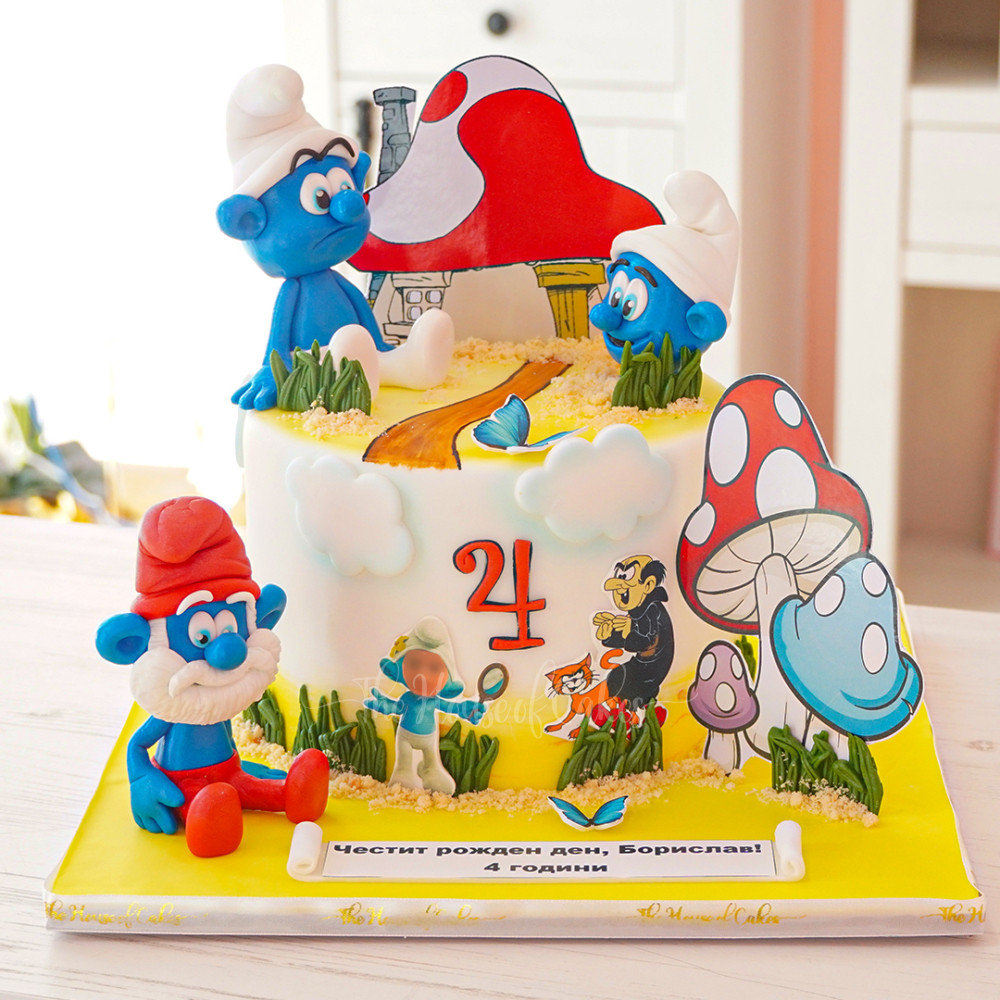 Smurfs Cake