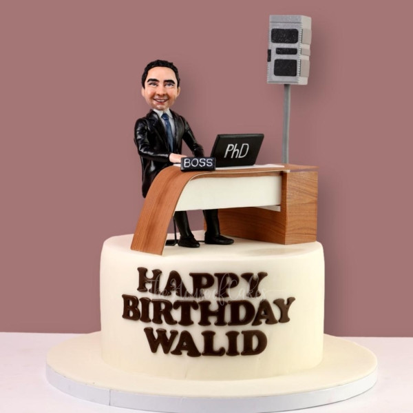 Best Boss Cake in Dubai - Custom Sugar Figure Treat