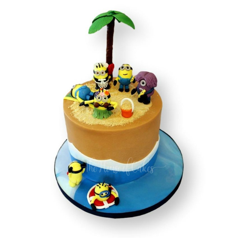 Delightful Minions Pool Party Cake for Any Celebration