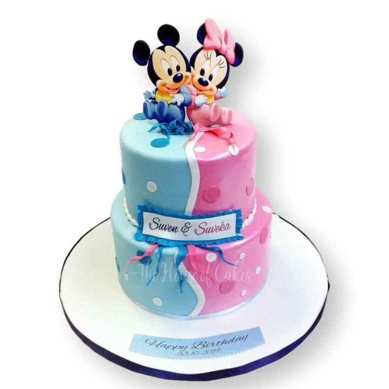 Delightful Mickey and Minnie Mouse Cake in Dubai