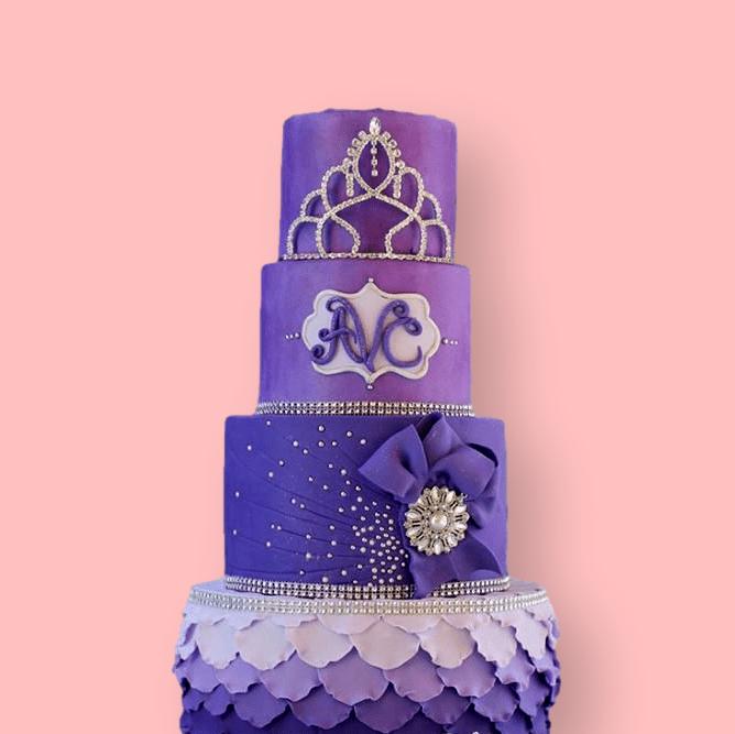 Cake Boss Wedding Cakes Purple