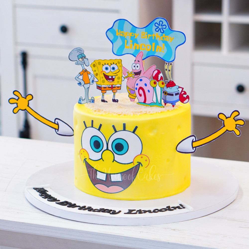 Sponge Bob Theme Cake | Customised cakes in Dubai