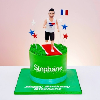 Marathon runner cake