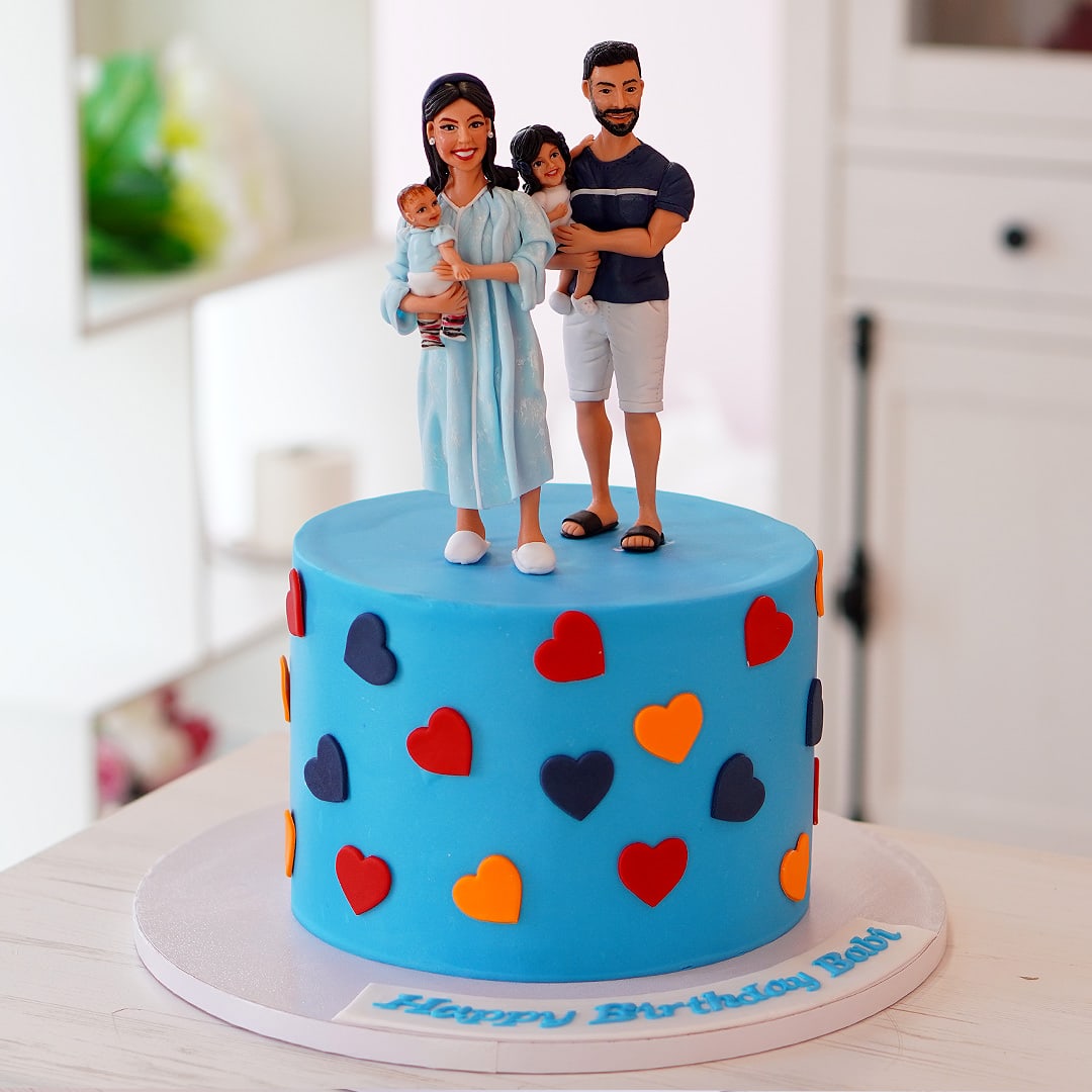 Happy family cake