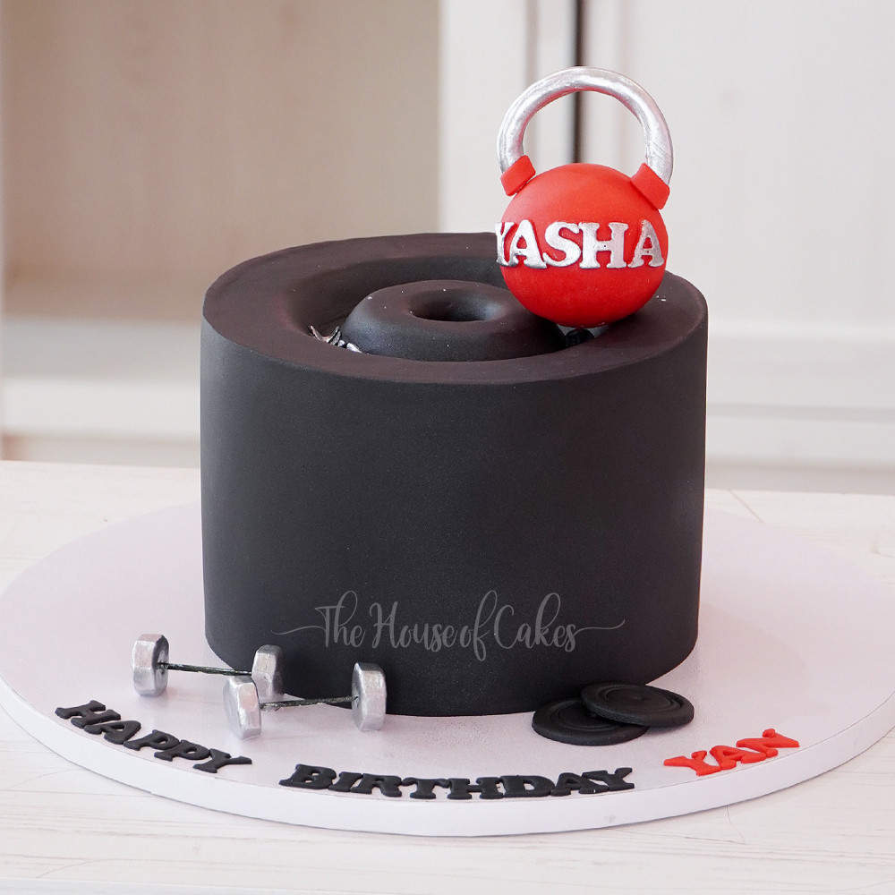Weights Lifting Bodybuilding Cake 5