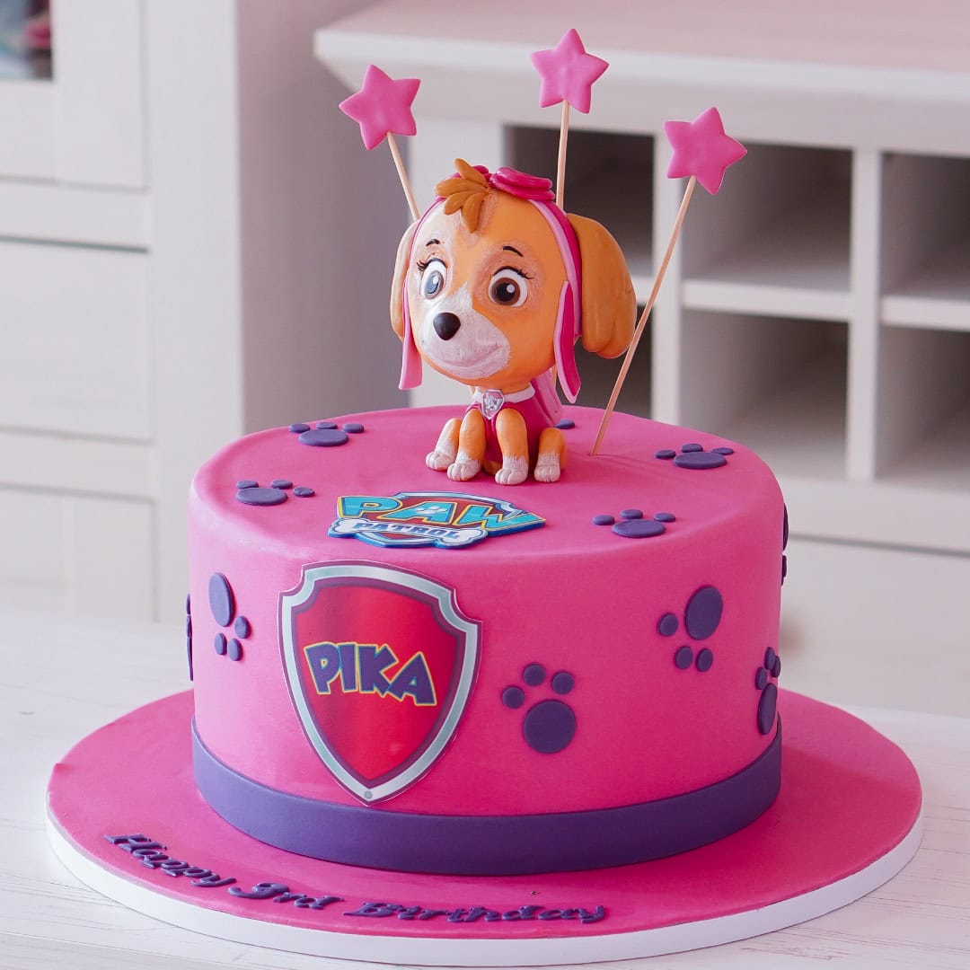 Pink Paw Patrol Cake| Paw patrol cakes