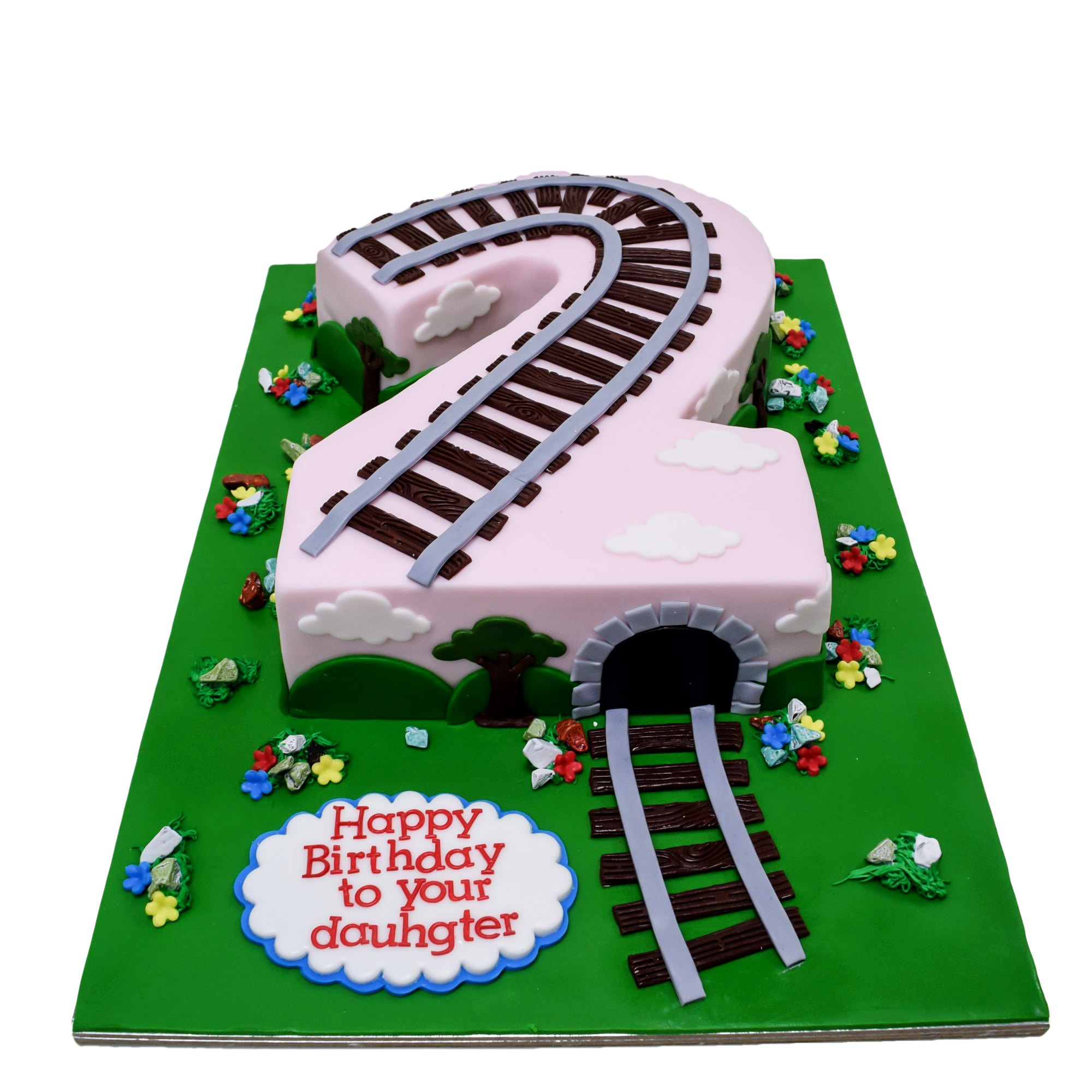 Railway cake | Train cake | Cake for second birthday