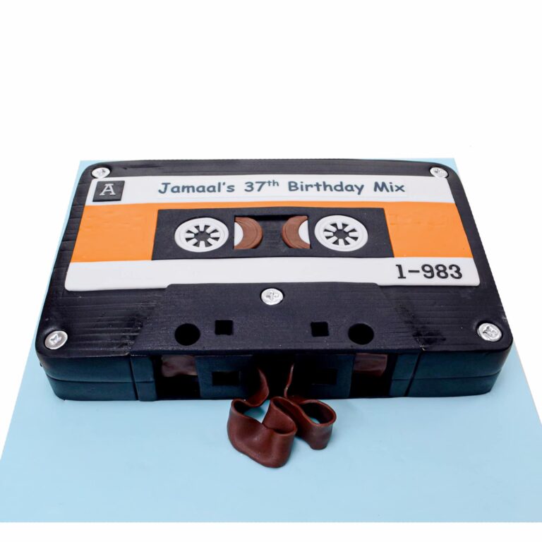 Cassette tape cake | Dubai Cakes Online | Buy cake in Abu Dhabi
