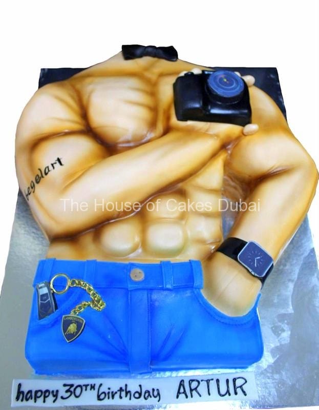 Male body cake 2