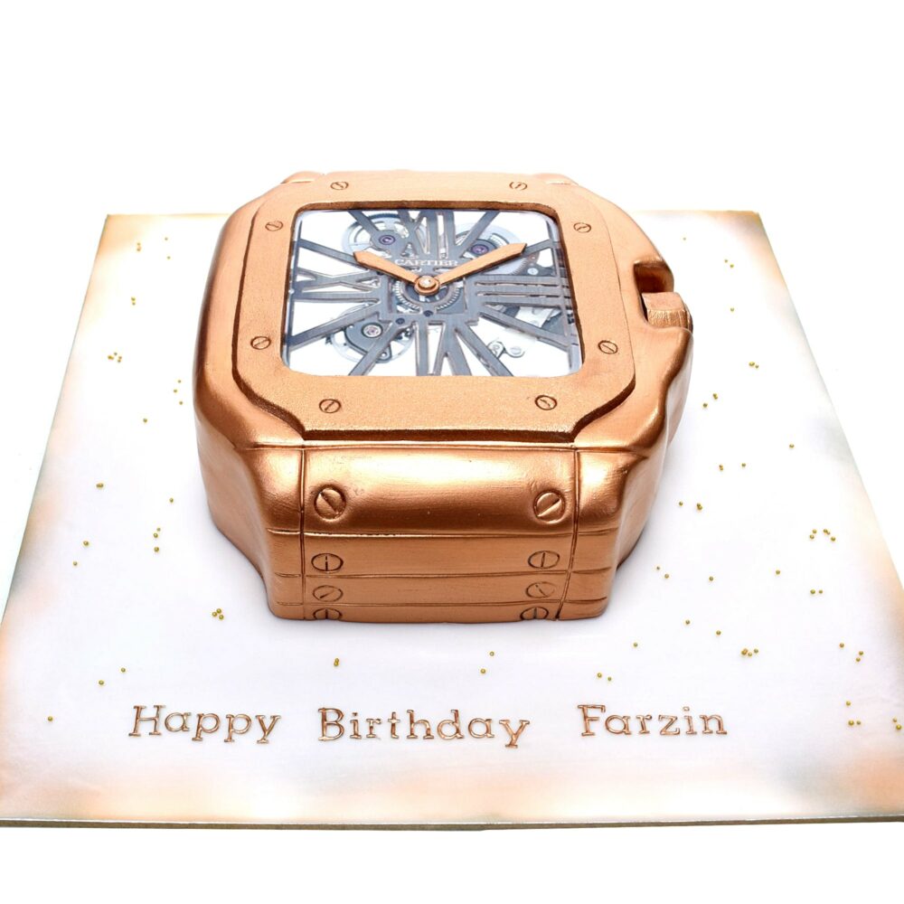 Black and gold cake 2