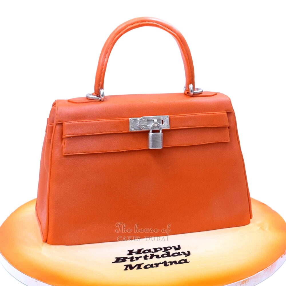 Hermès Birkin Bag Cake Orange | Best Custom Design Cakes
