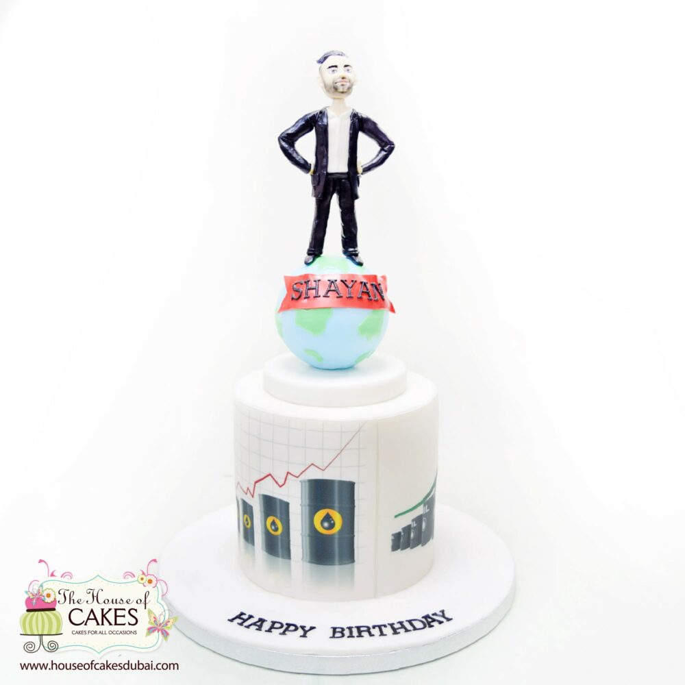 On the top of the world cake