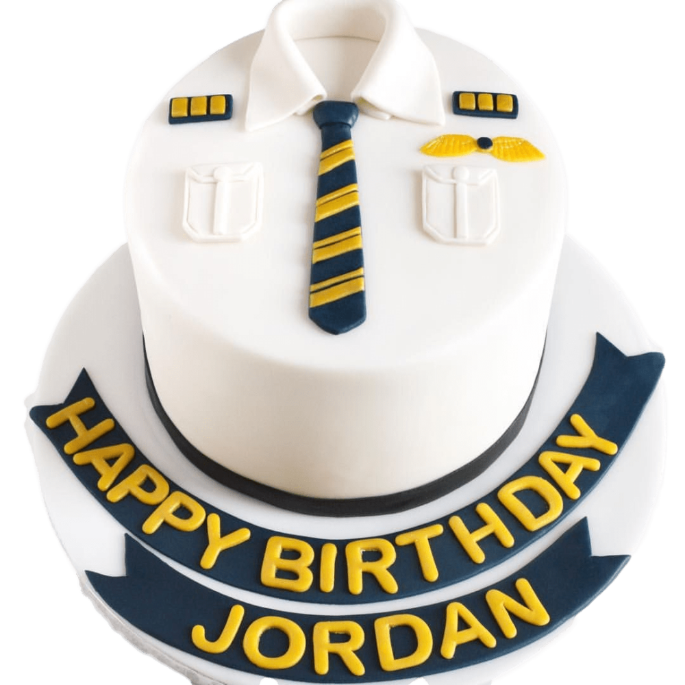 Pilot shirt cake