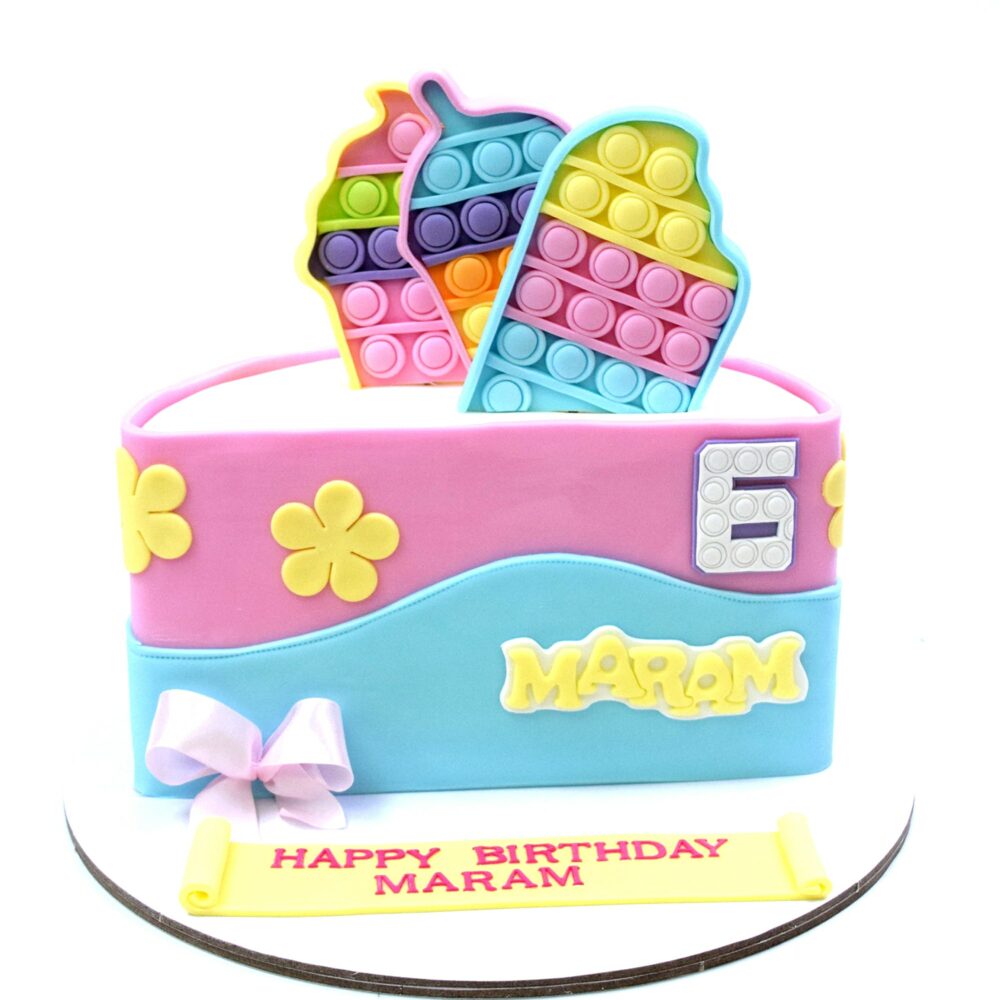 Pop it fidget cake 3