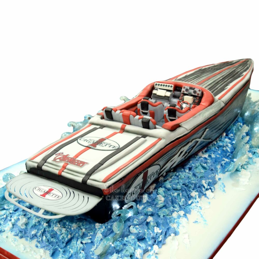3D Speed yacht shaped cake | Cakes in Dubai | Cake near me