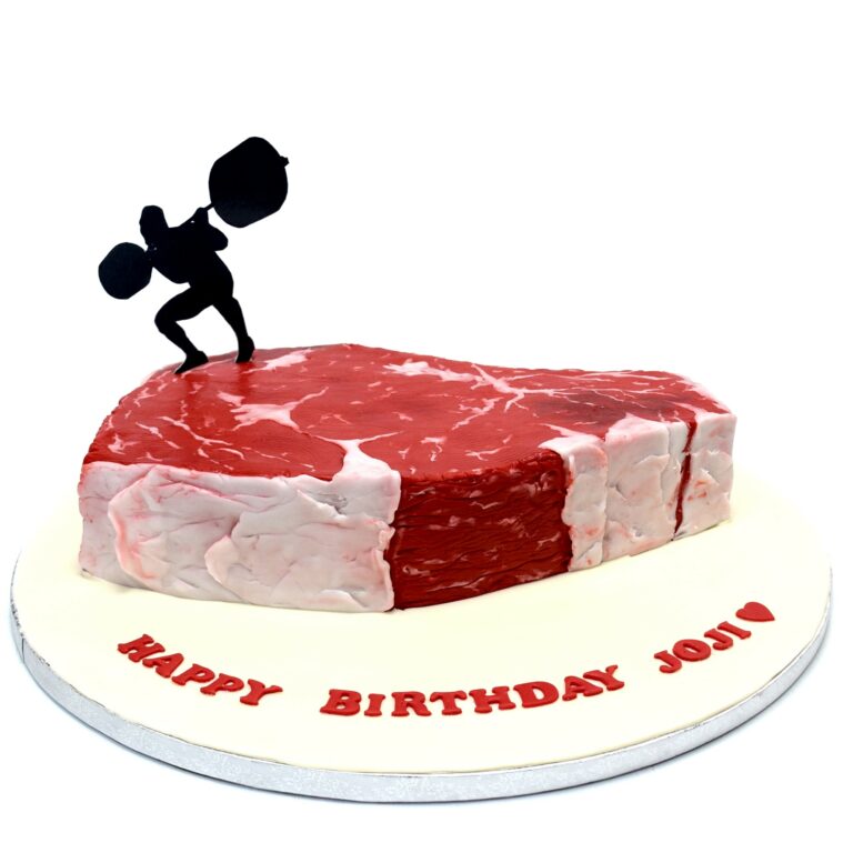 Steak shaped cake