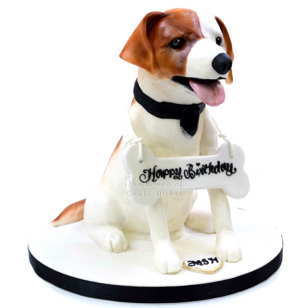 3D Jack Russell Dog Cake - The House of Cakes Dubai