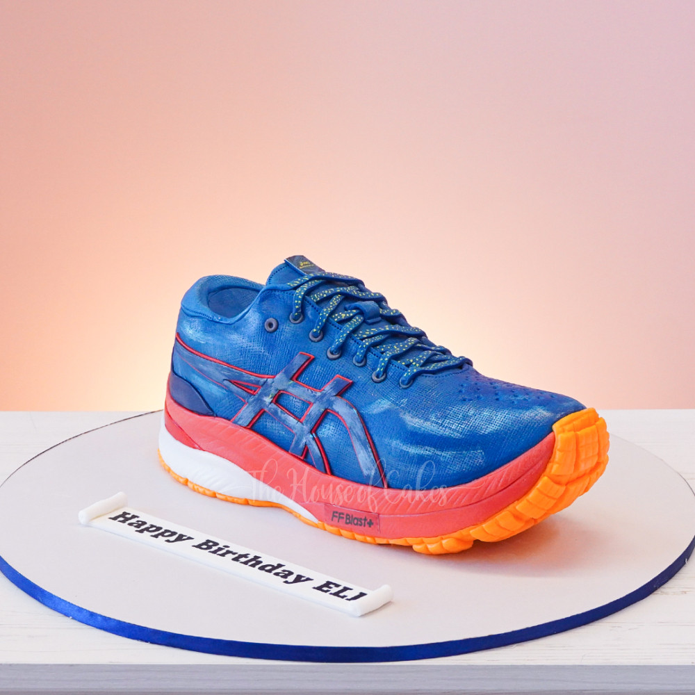 3D Asics Gel Kayano Shoe Cake - The House of Cakes Dubai