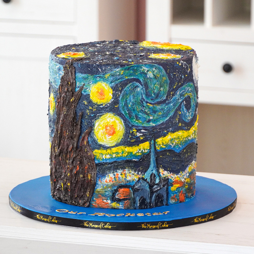 The Starry night cake - The House of Cakes Dubai