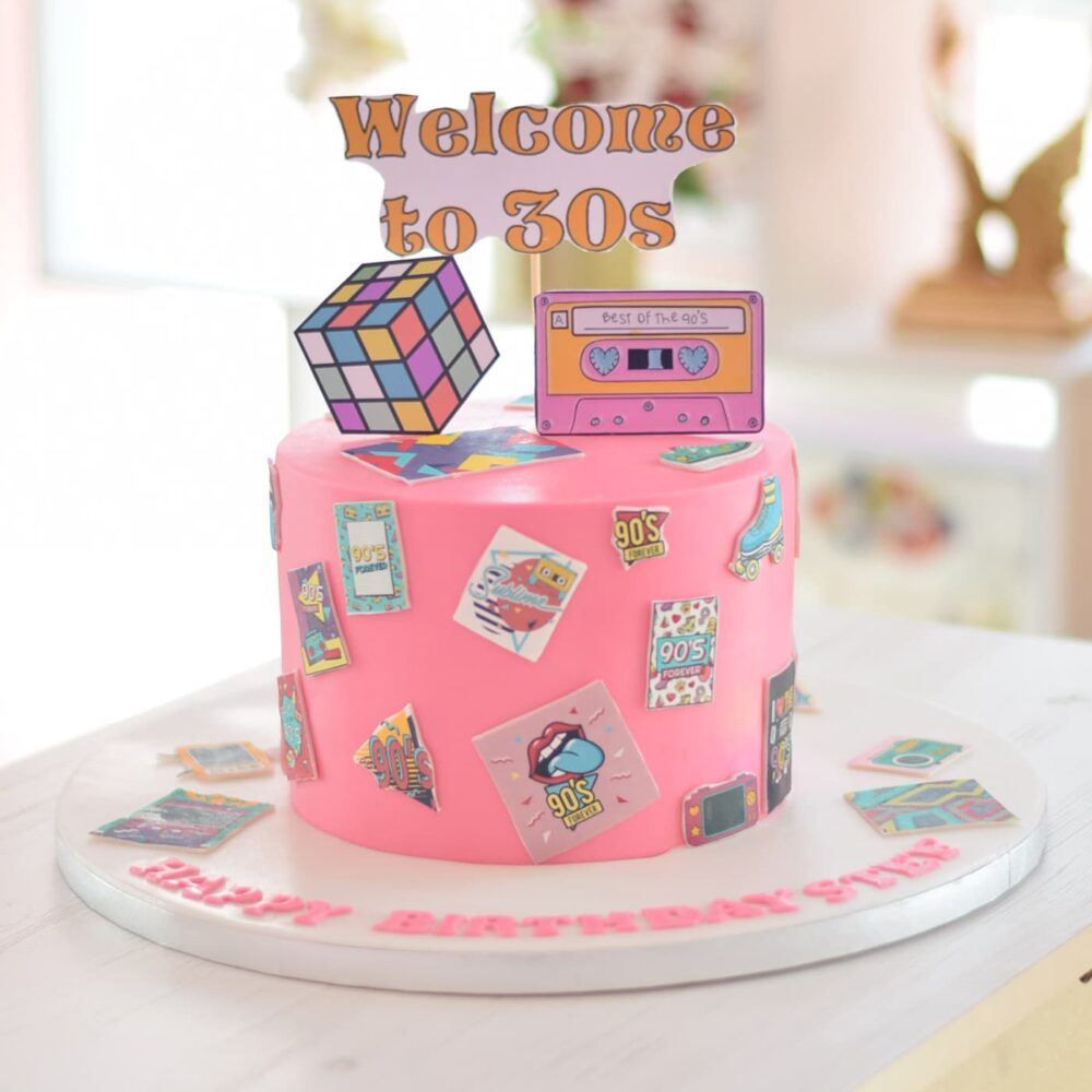 90's theme cake - The House of Cakes Dubai