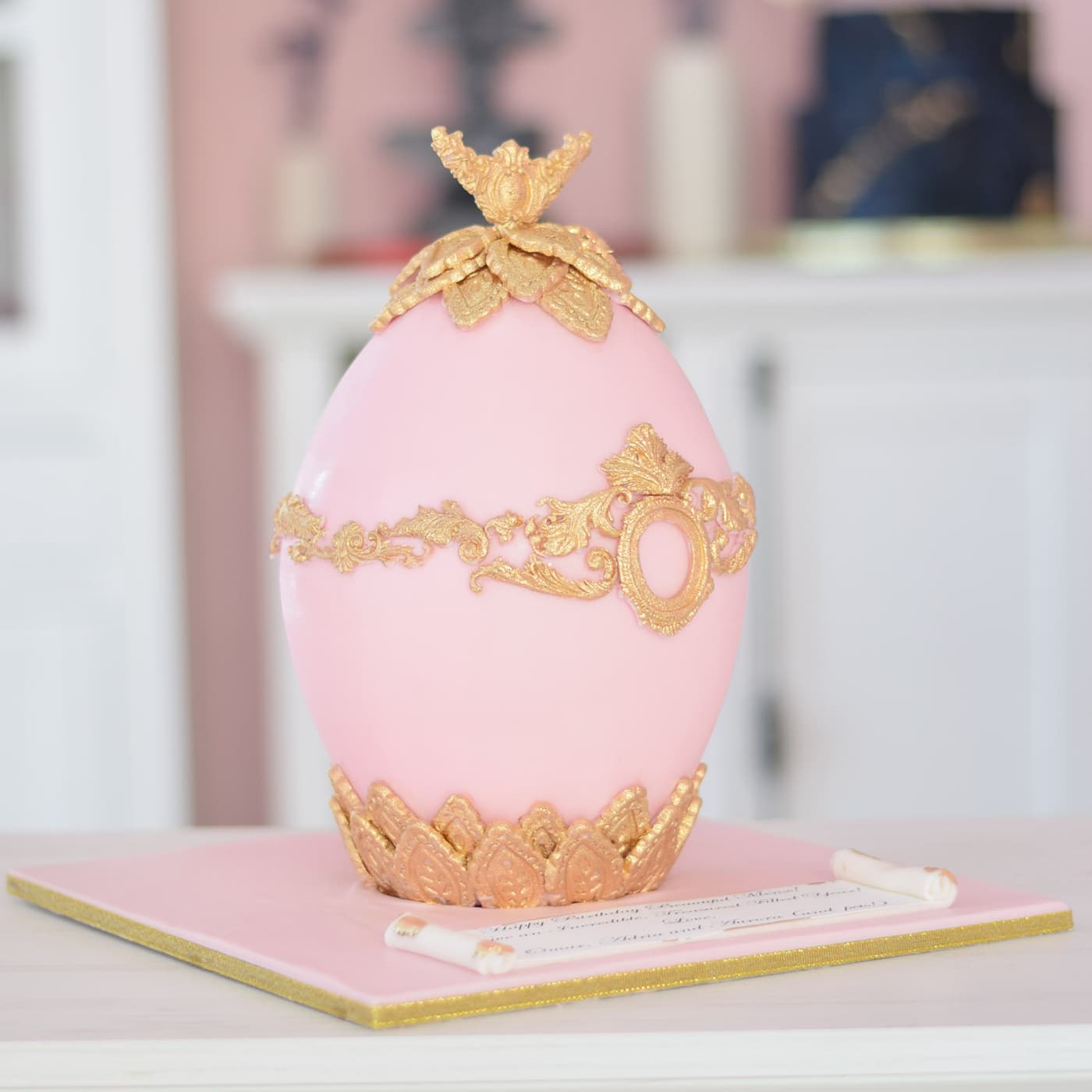 Fabergé egg cake - The House of Cakes Dubai