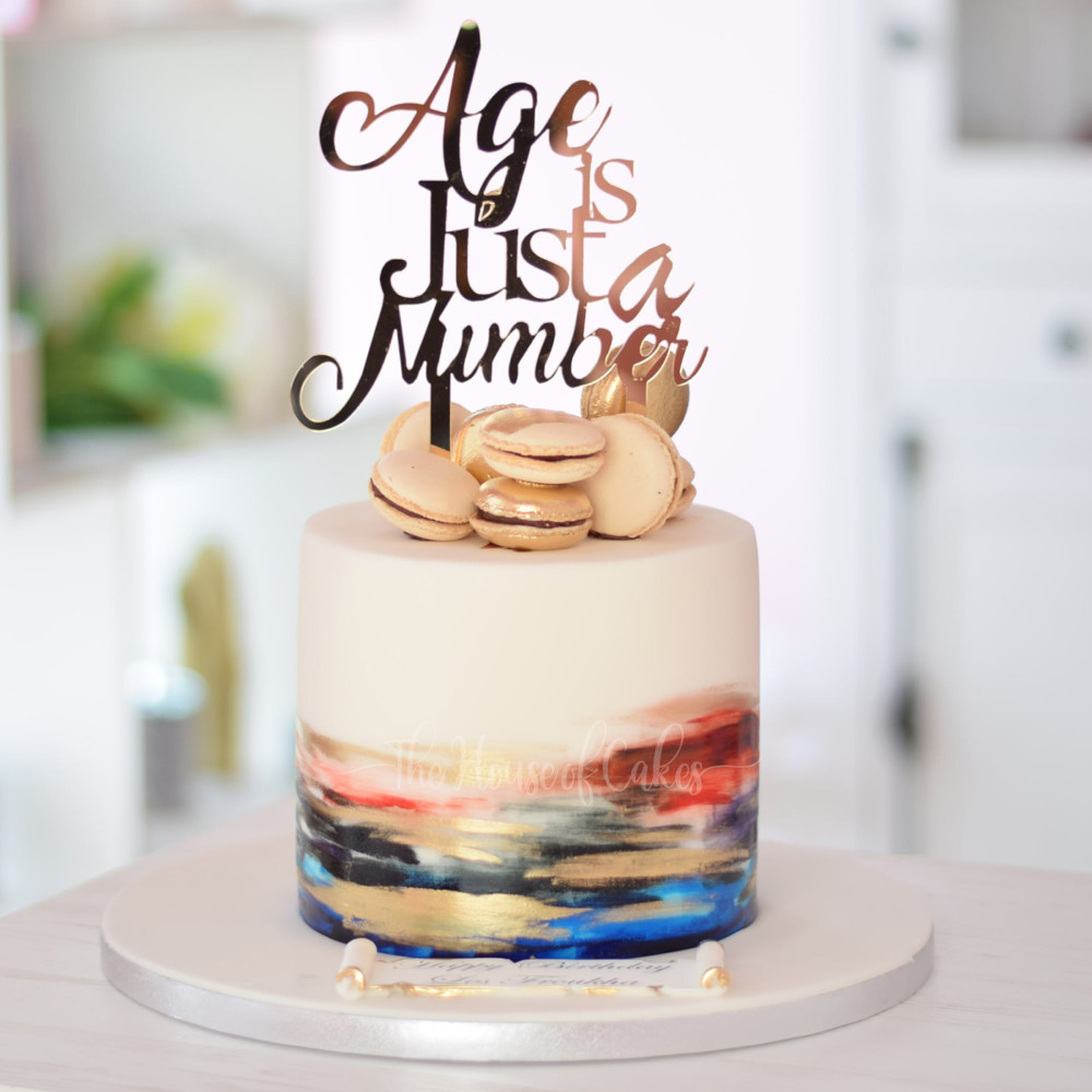 Age is Just a Number Cake at The House of Cakes Dubai
