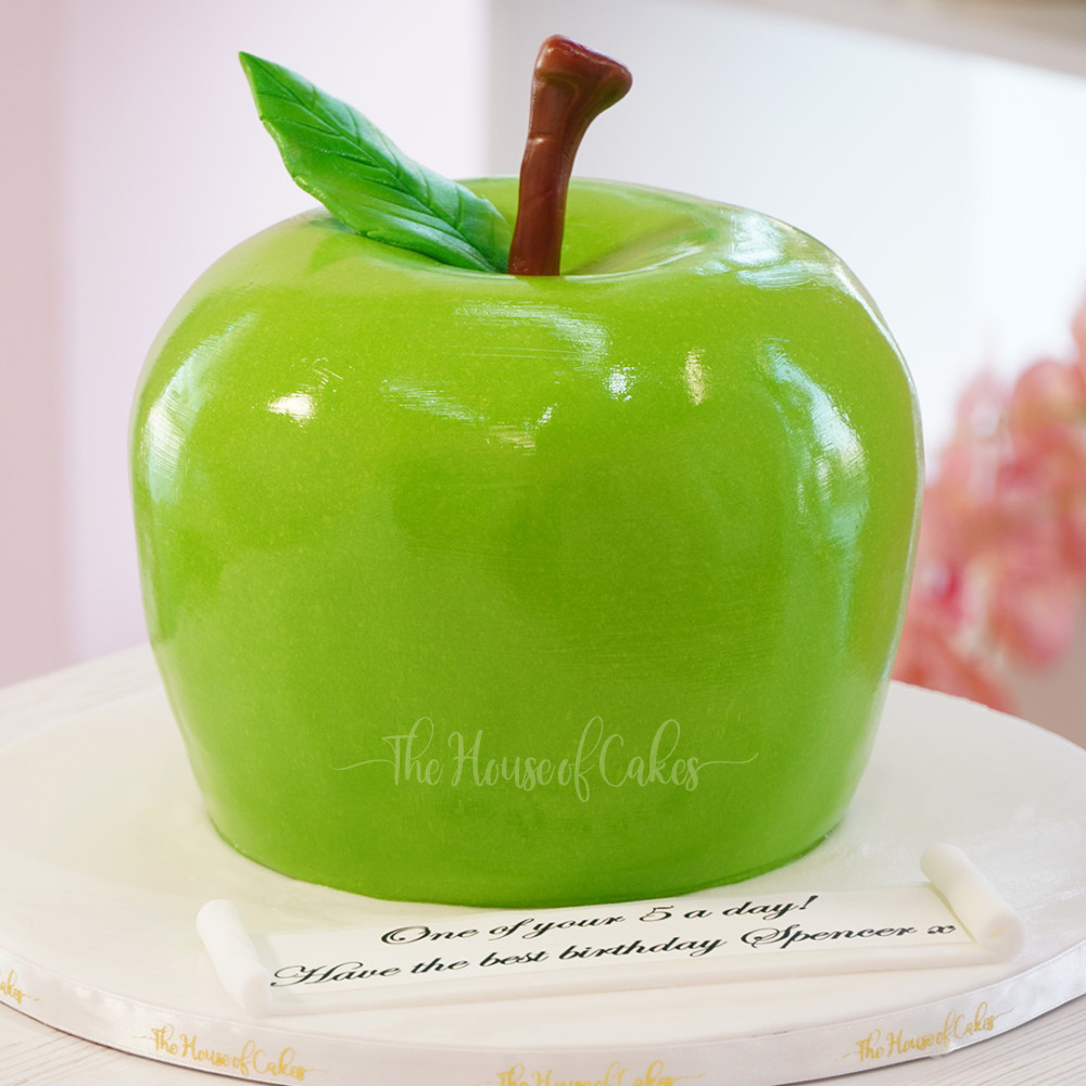 3D Apple shaped cake - The House of Cakes Dubai