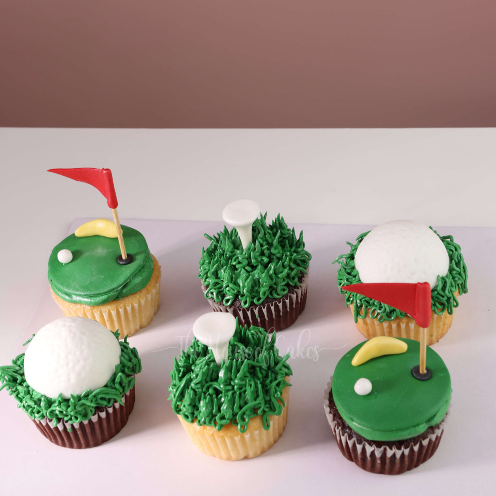 Golf themed cupcakes - The House of Cakes Dubai