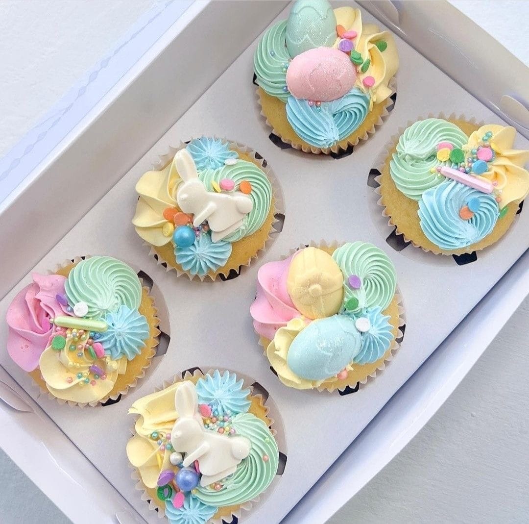 Set of 6 Easter Cupcakes in Dubai by The House of Cakes