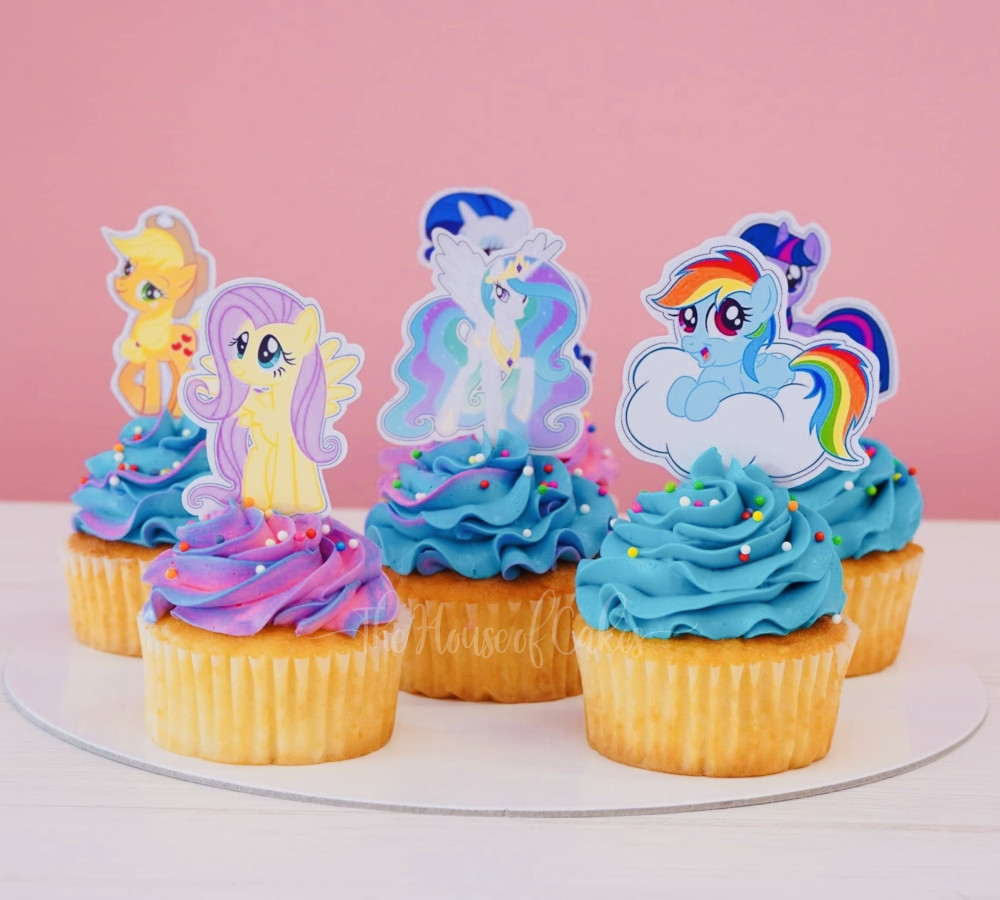 Pretty my little pony cupcakes - The House of Cakes Dubai