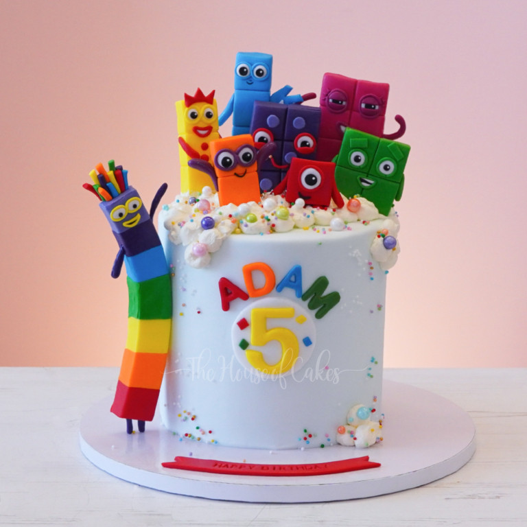 Numberblocks cake 3 - The House of Cakes Dubai