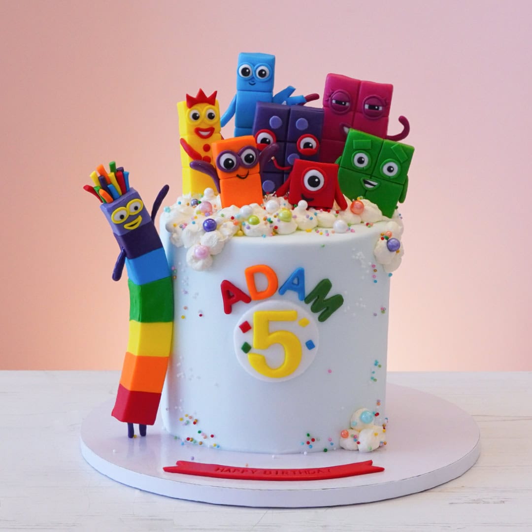 Numberblocks cake 3 - The House of Cakes Dubai