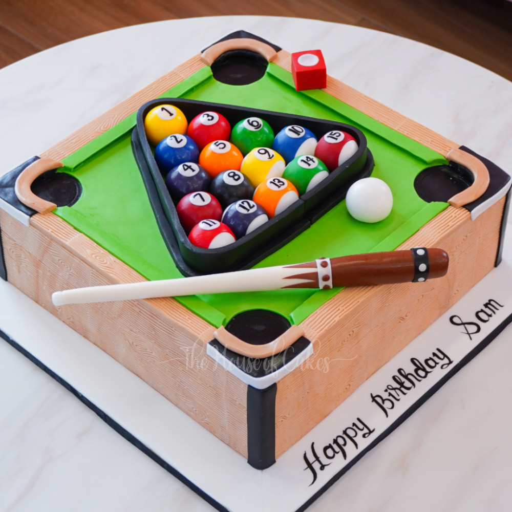 Billiard Table Cake - The House of Cakes Dubai