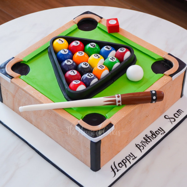 Billiard Table Cake - The House of Cakes Dubai