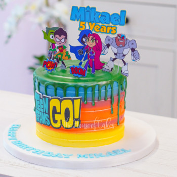 Teen titans cake - The House of Cakes Dubai
