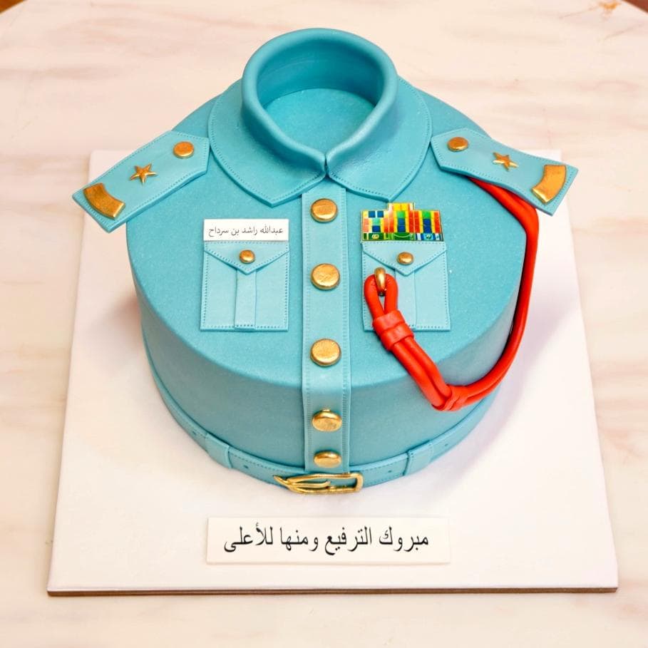 Dubai Police Commander-in-chief uniform cake - The House of Cakes Dubai