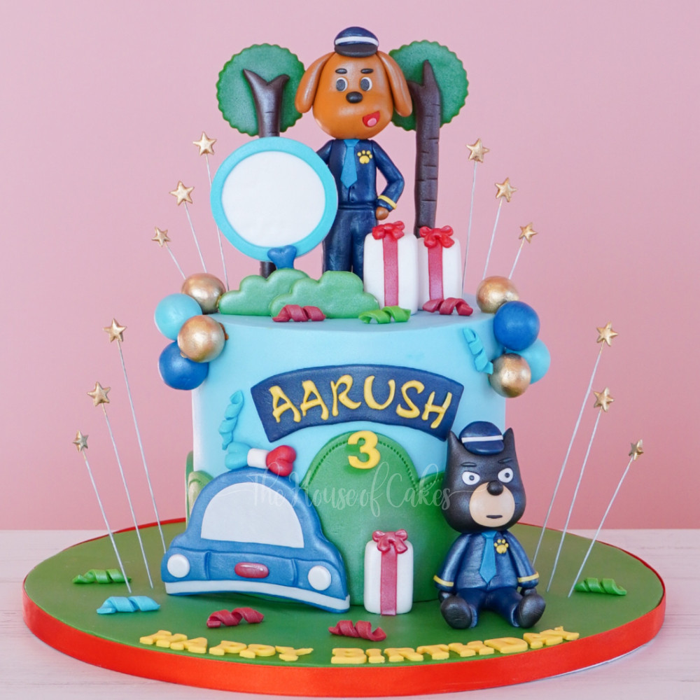 Sheriff Labrador Cake - The House of Cakes Dubai