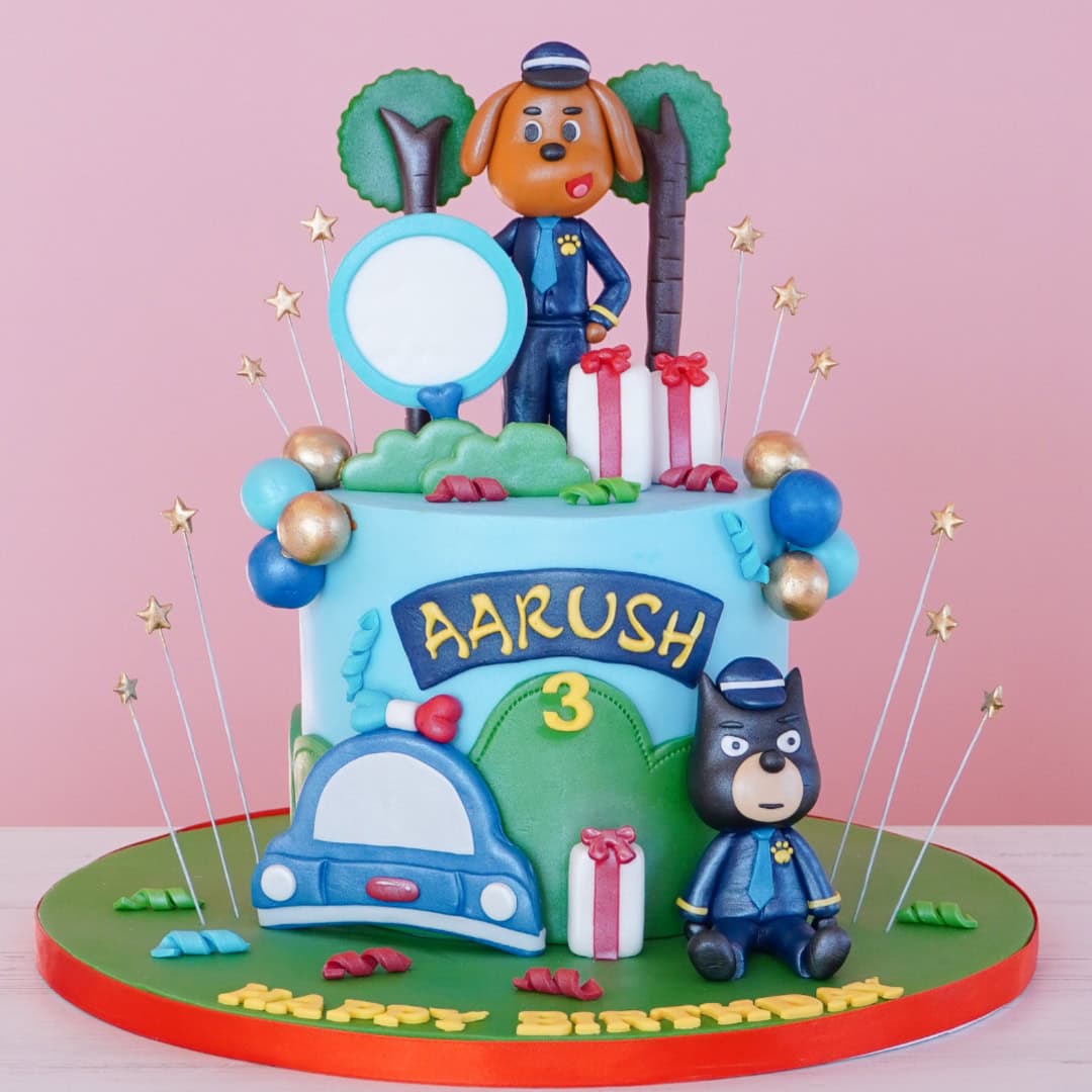 Sheriff Labrador Cake - The House of Cakes Dubai