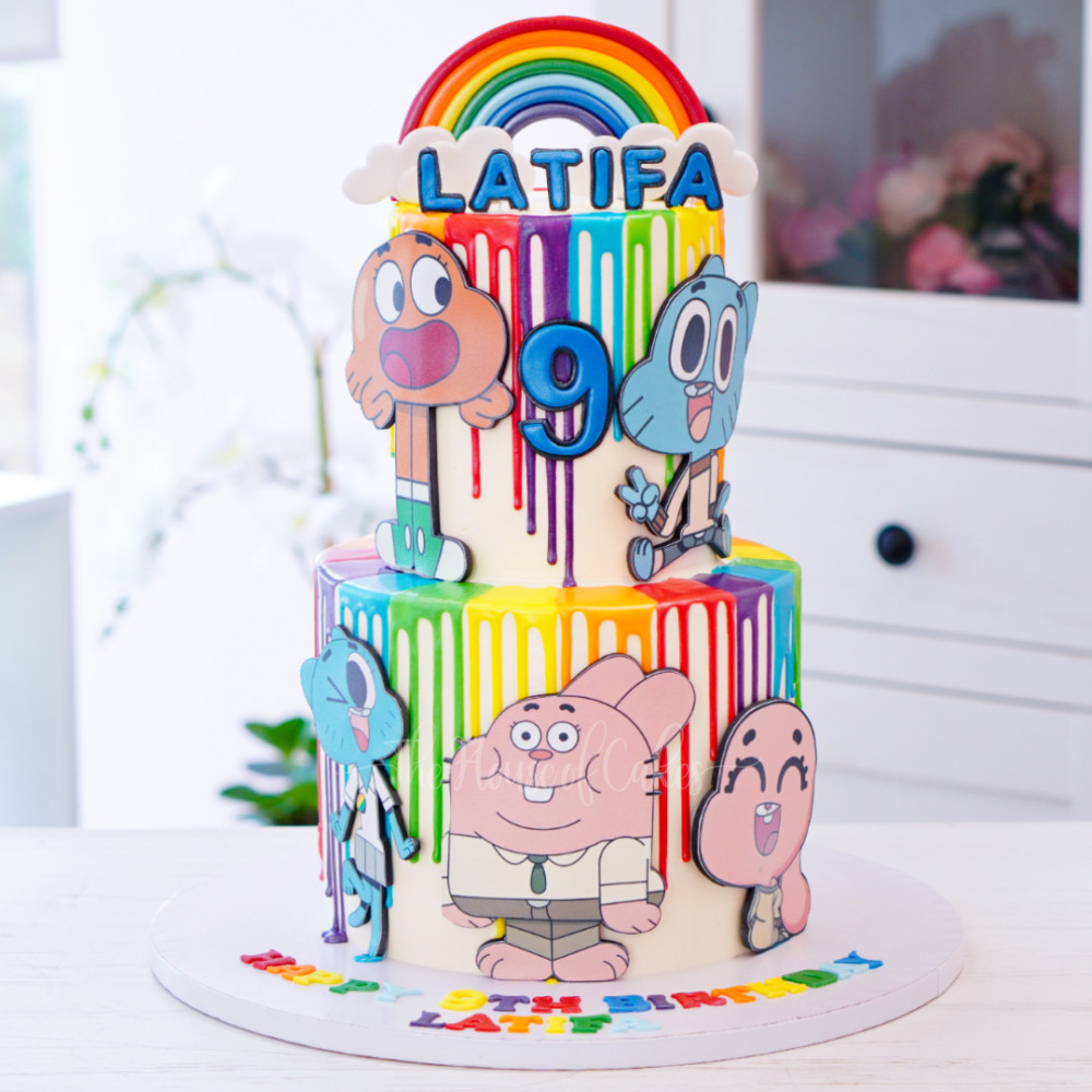 The Amazing World of Gumball Cake - The House of Cakes Dubai