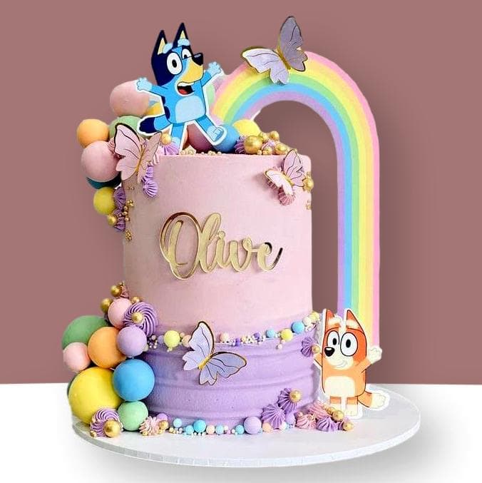 Show-stopping Bluey and Bingo Cake - The House of Cakes Dubai