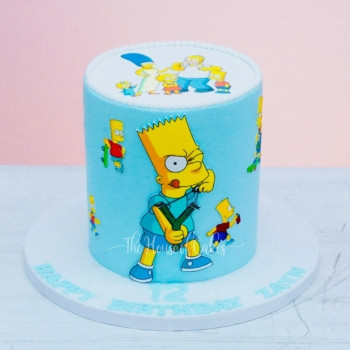 The Simpsons birthday cake - The House of Cakes Dubai