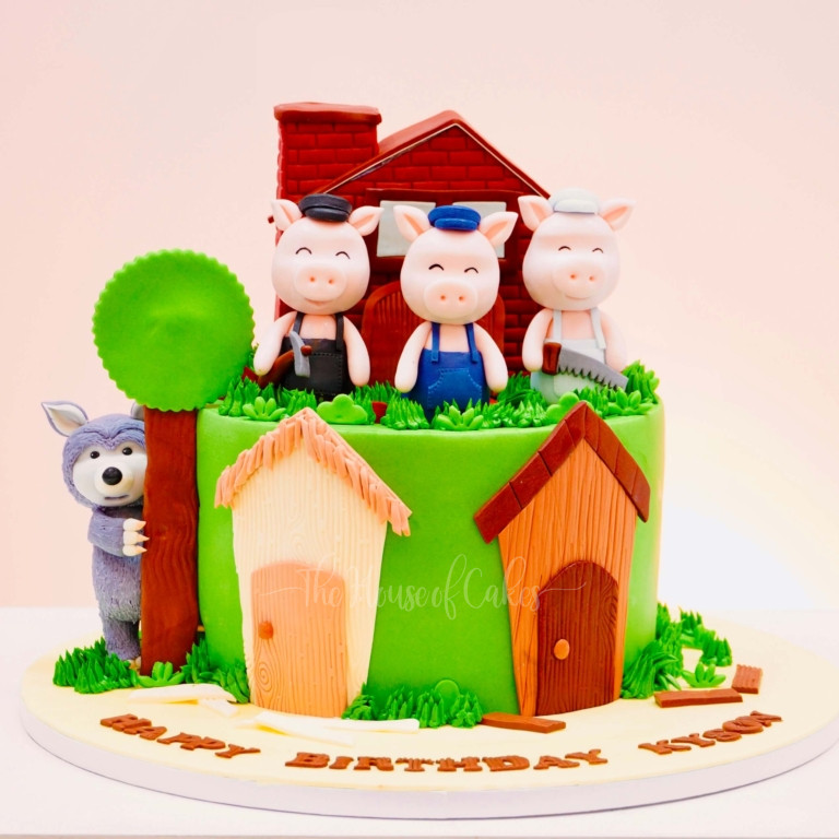 The Three Little Pigs Cake - The House of Cakes Dubai