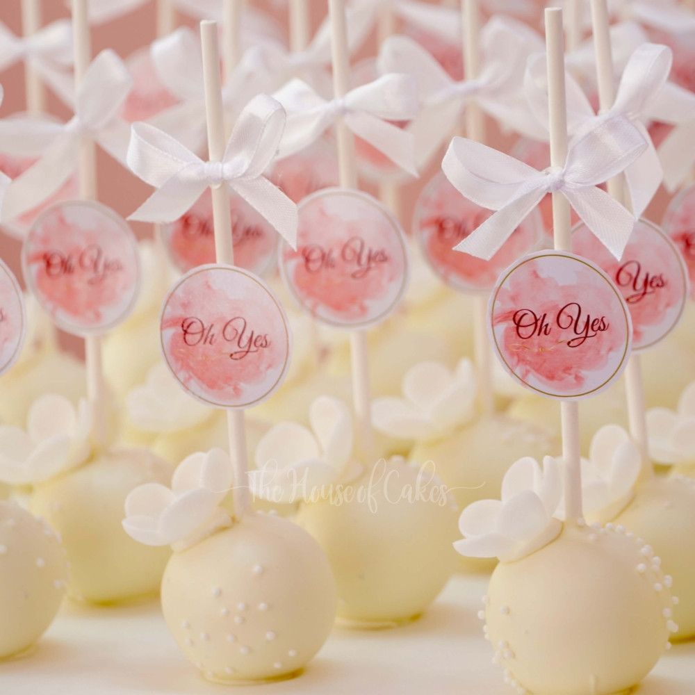 Amazing Engagement Cake Pops - The House of Cakes Dubai