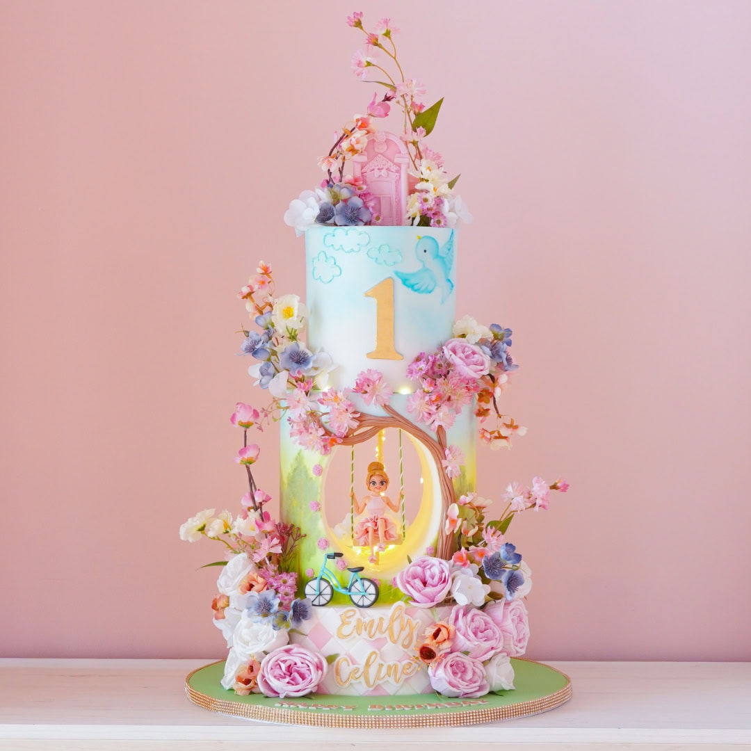 Enchanted Fairy Blossom Cake - The House of Cakes Dubai