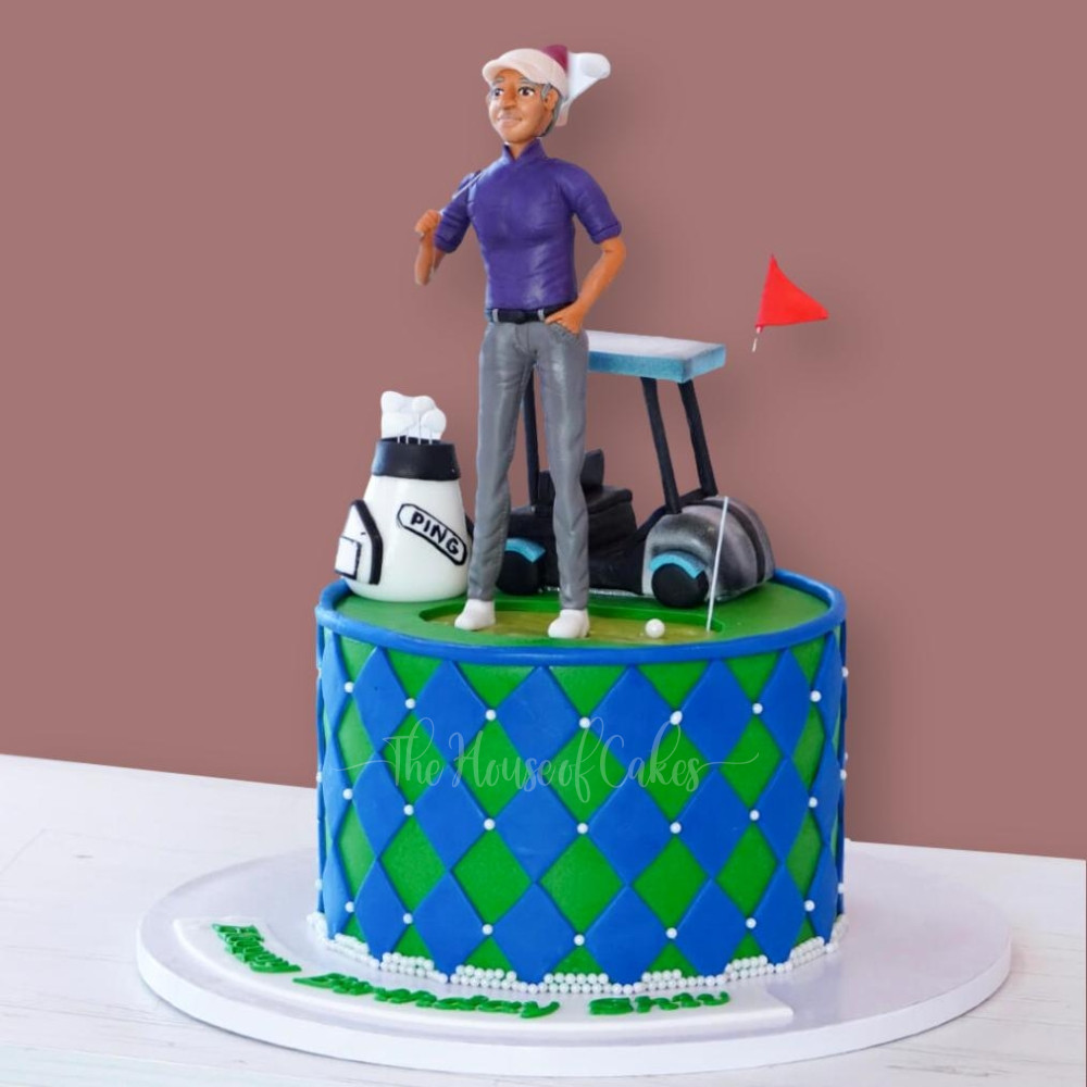 Par-Tee Delight Golf Cake - The House of Cakes Dubai