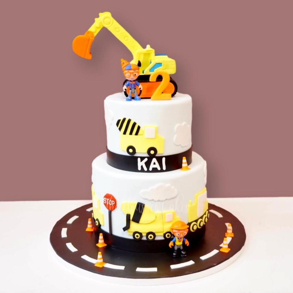Blippi Construction Cake - The House of Cakes Dubai